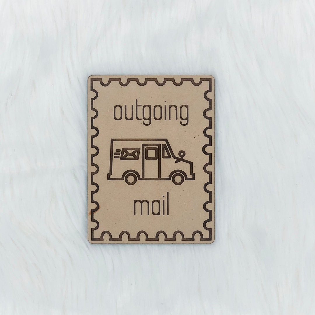 Outgoing Mail Pickup Magnet Wood or Acrylic Mailbox Flag - Etsy