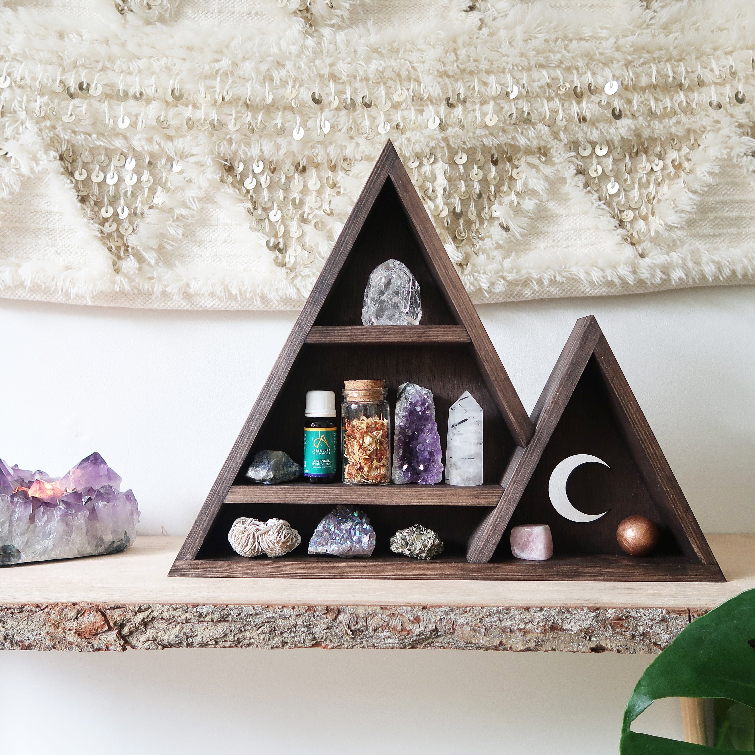 Storage & Organization Shelving Triangle Shelf Crystal Shelf Floating ...
