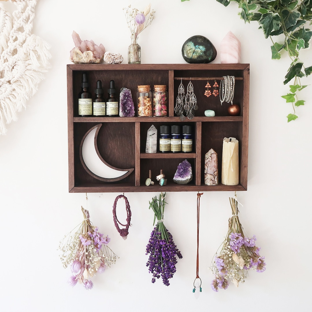 Coppermoon Jewellery Shelf, Jewellery Shelf, Essential Oil Shelf ...