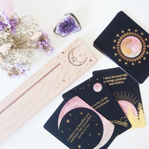 Oracle Card Stand Sun & Moon Altar Card stand Oracle Altar Stand Tarot ...