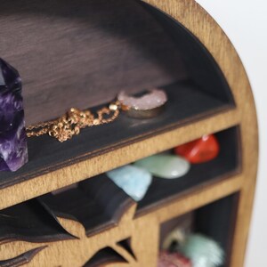 Coppermoon Botanical Flower Crystal Arch Shelf, Botanical Shelves ...