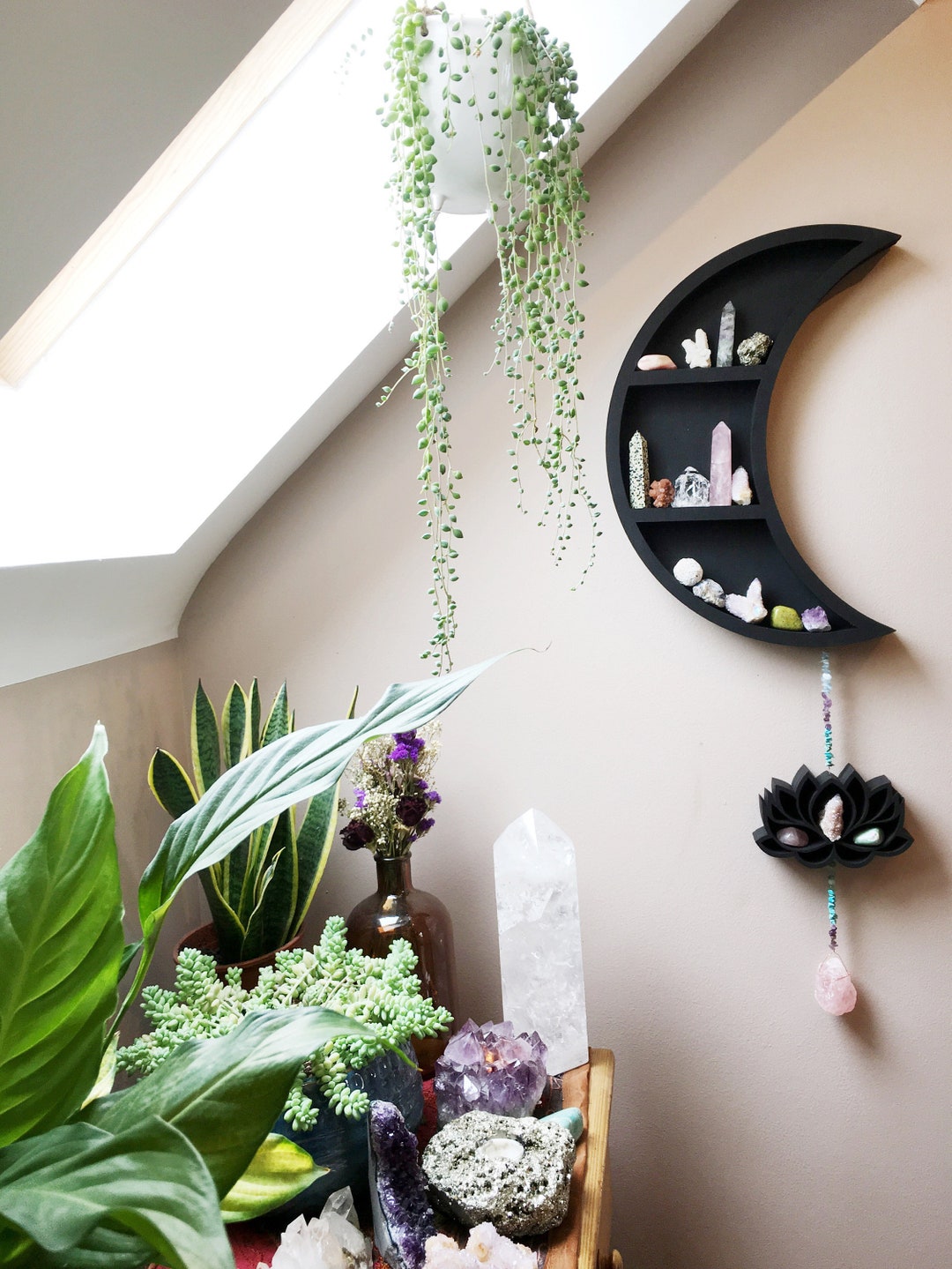 Coppermoon Moon Shelf, Moon Shelves, Moonphase Shelf, Moon Phase Shelf ...