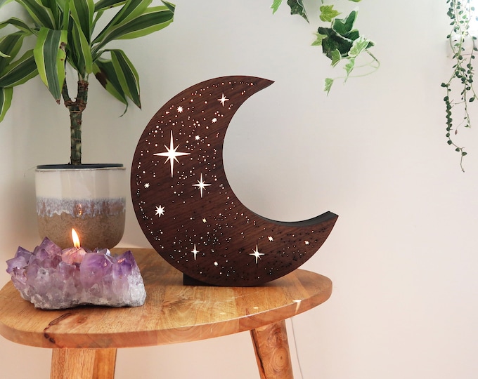 Full Moon Night Light, White or Color-changing - Etsy