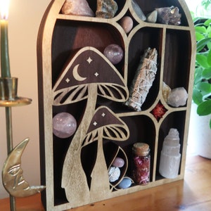 Celestial Mushroom Arch Crystal Shelf - Etsy
