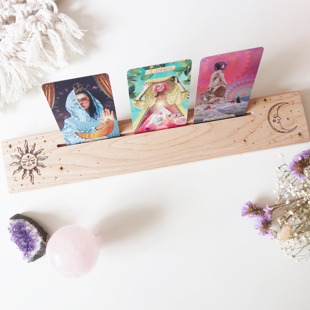 Coppermoon Sun & Moon Altar Card Stand, Tarot Card Stand, Oracle Card ...