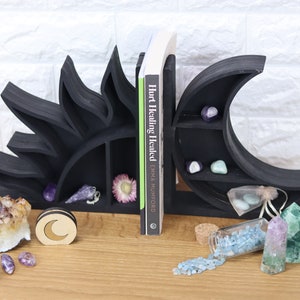 Coppermoon Sun and Moon Bookends-book Lover Gift, Book Shelf, Book ...