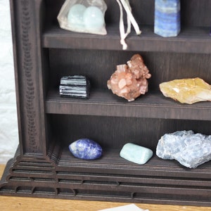 Coppermoon Gothic Cabinet Crystal Shelf- Goth Decor, Altar Shelf ...