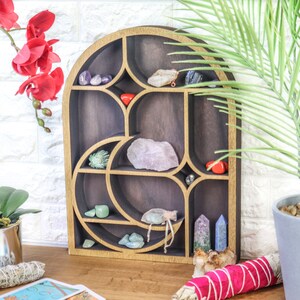 Celestial Mushroom Arch Crystal Shelf - Etsy