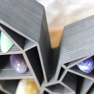 Coppermoon Crystal Cluster Bookends-book Lover Gift, Book Shelf, Book ...