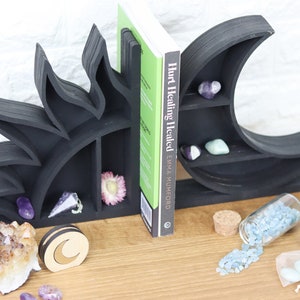 Coppermoon Sun and Moon Bookends-book Lover Gift, Book Shelf, Book ...