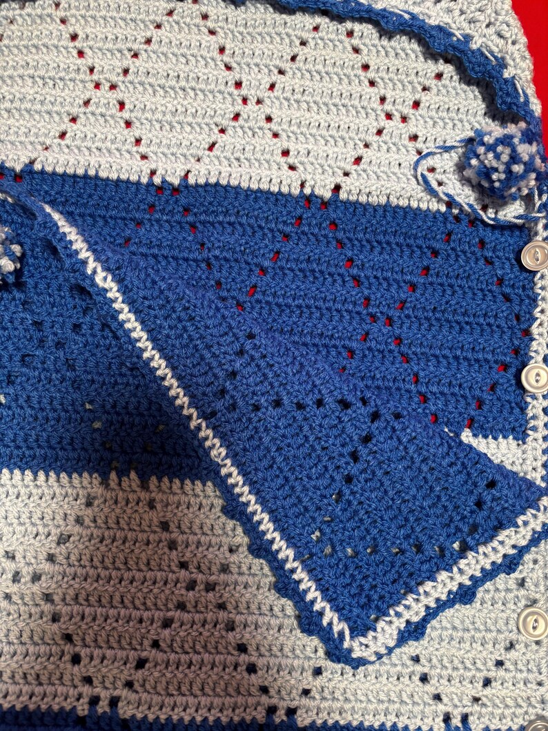 Crochet Baby Hooded Envelope Blanket. - Etsy