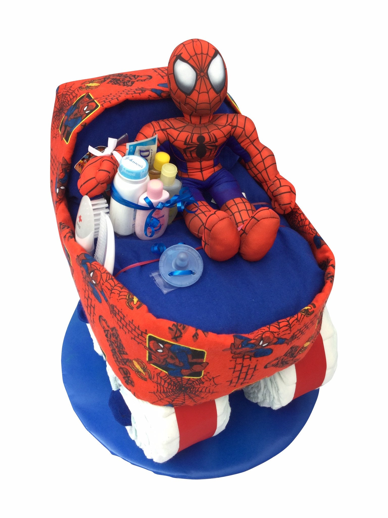 Spiderman Diaper Cake Bassinet Newborn Baby Shower Gift - Etsy Ireland