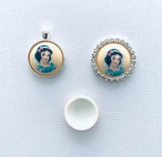 Snow White Round Dome-3 Pieces Set-snow White Resin | Etsy