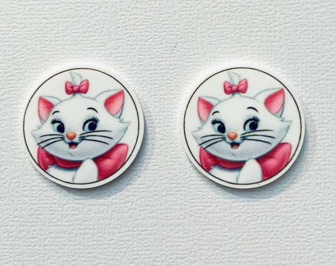 Marie Cat Planar Resin Set of 2 - Marie Cat Cabochon - Marie Cat Hair ...
