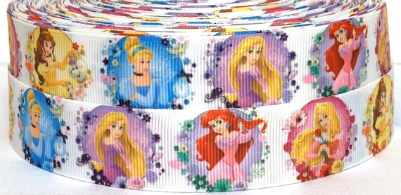 Disney Princesses 1 Grosgrain Ribbon Disney Princesses | Etsy