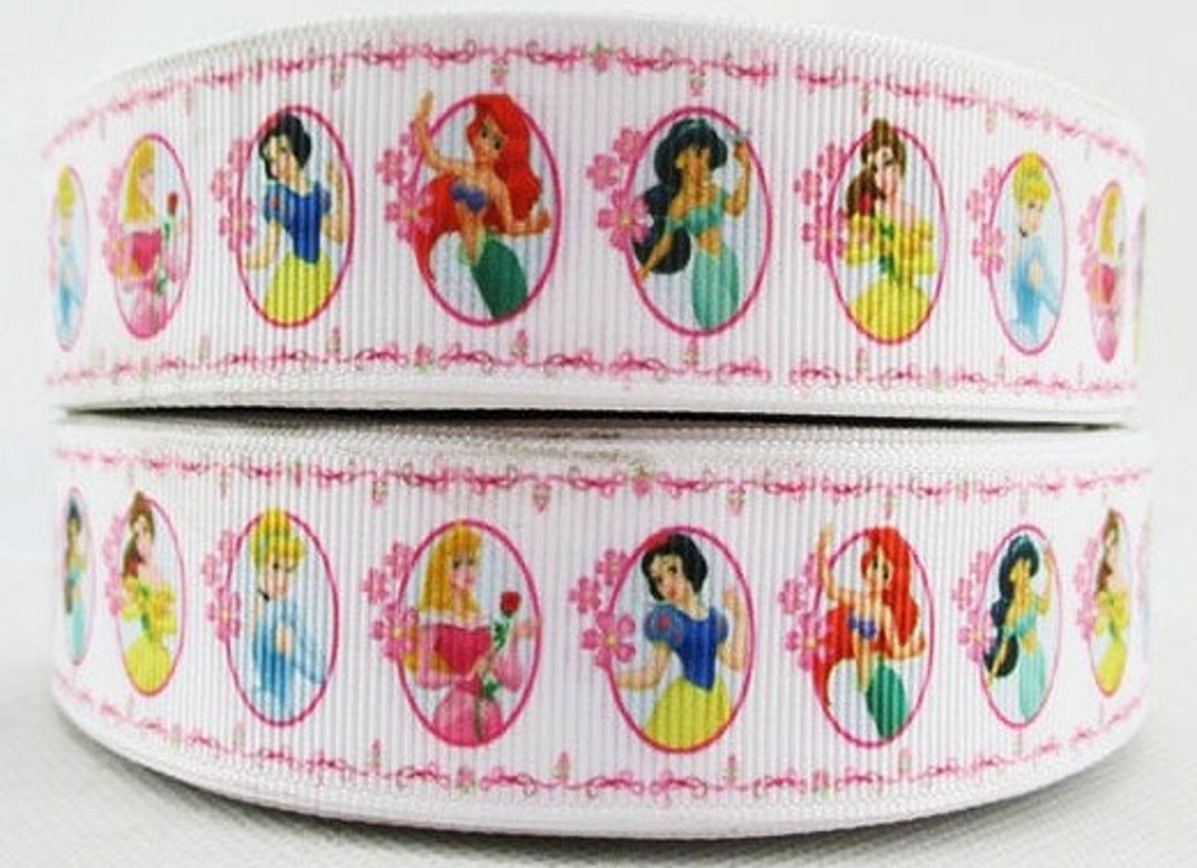Disney Princesses 1 Grosgrain Ribbon-disney Princesses Ribbon ...