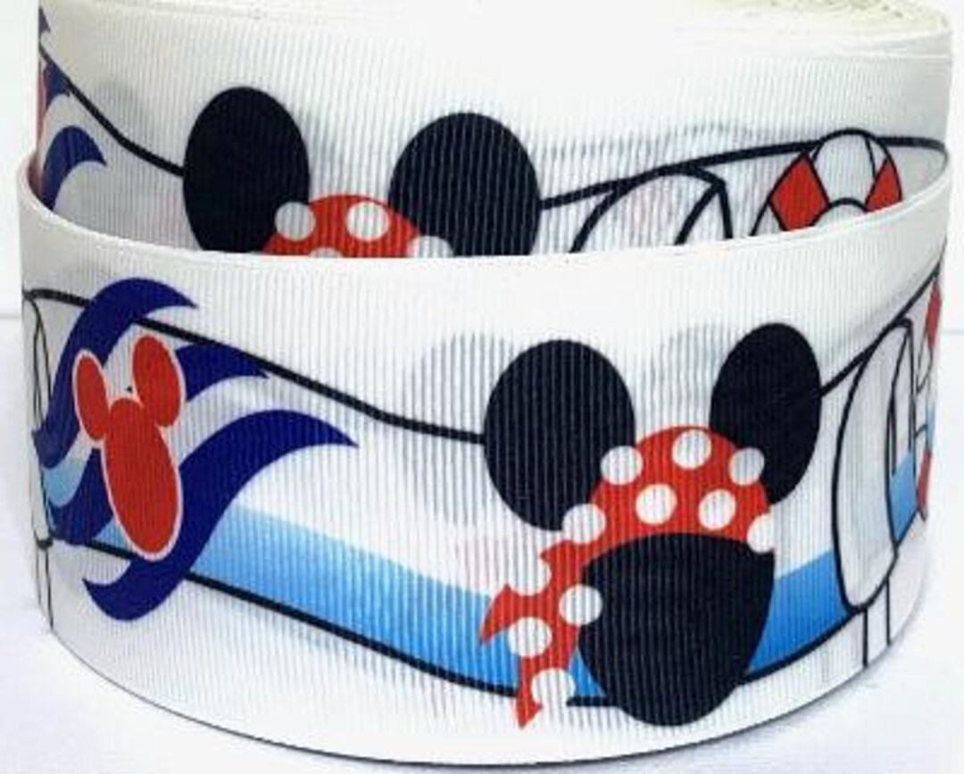 Minnie Ribbon-minnie Nautical Ribbon-2 Minnie Mouse Grosgrain Ribbon-3 ...