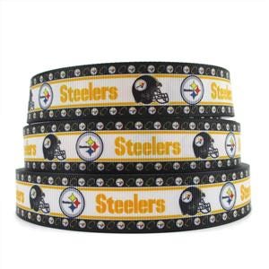 Pittsburgh Steelers Grosgrain Ribbon-1" Steelers Ribbon-3 or 5 Yards ...