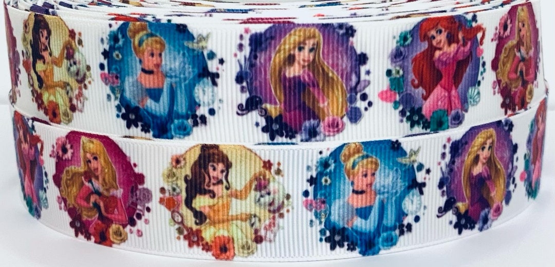 Disney Princesses 1" Grosgrain Ribbon-disney Princesses Ribbon ...