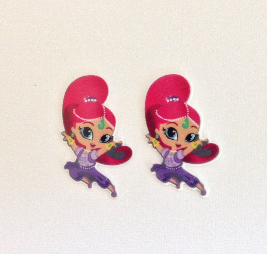 Character Planar Resin Set of 2 - Character Resin - Character Hair Bow ...