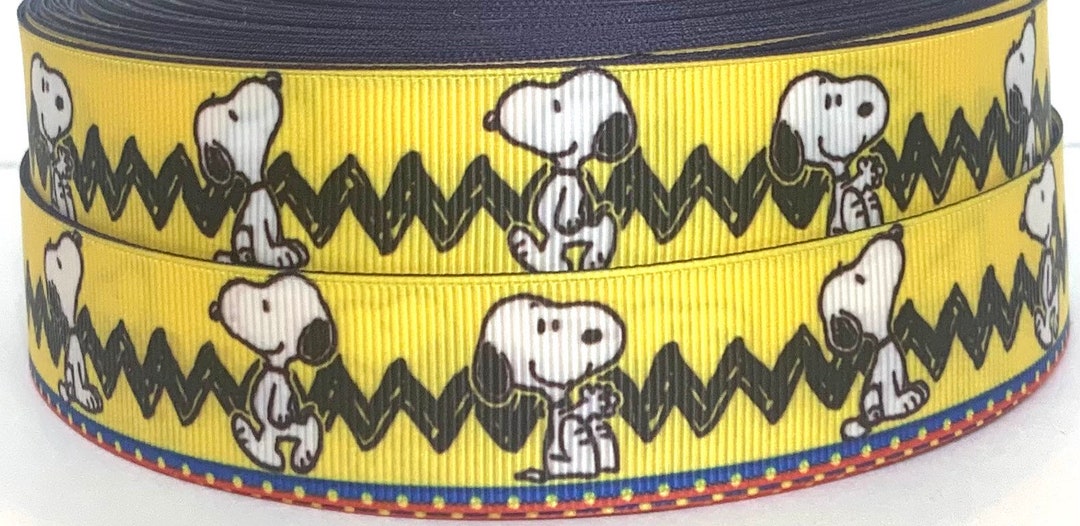Snoopy 1" Grosgrain Ribbon - Snoopy Ribbon by the Yard - Snoopy Ribbon ...