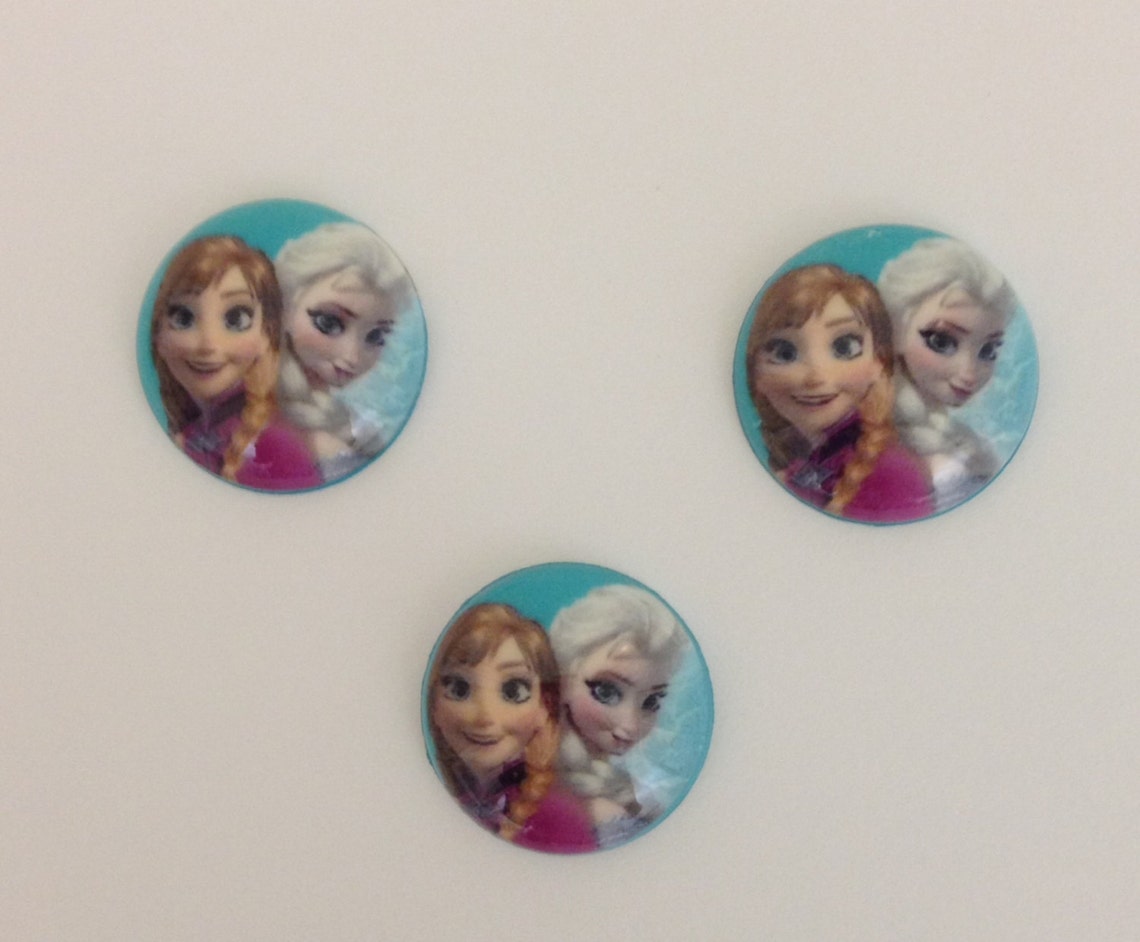 Frozen Elsa and Anna Round Dome Set 3 Pieces Frozen Resin - Etsy