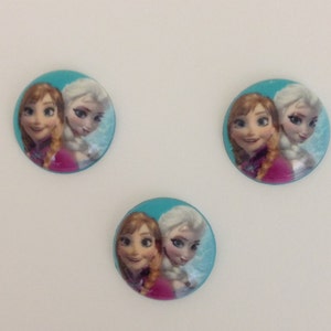 Frozen Elsa and Anna Round Dome Set 3 Pieces Frozen Resin - Etsy