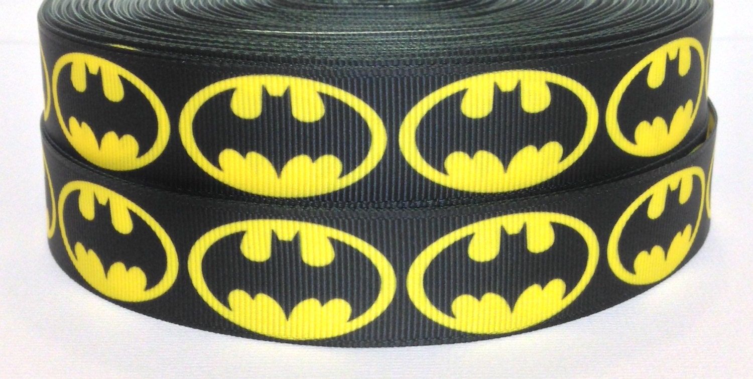 Batman 7/8 Grosgrain Ribbon Super Hero Ribbon Batman - Etsy