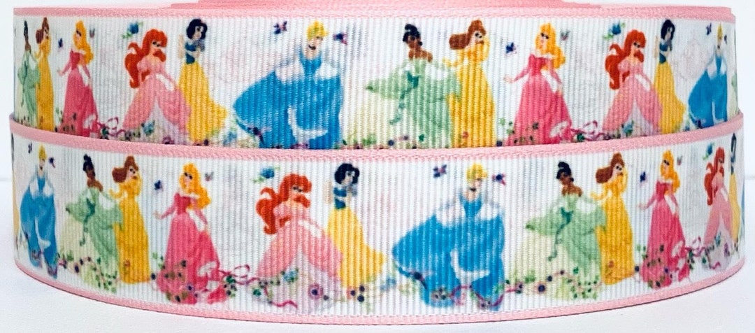 Disney Princesses 1" Grosgrain Ribbon-disney Princesses Ribbon ...