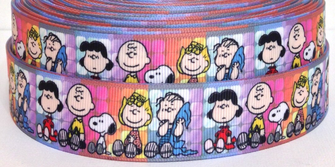 Peanuts Charlie Brown and Friends 1" Grosgrain Ribbon-snoopy Ribbon ...