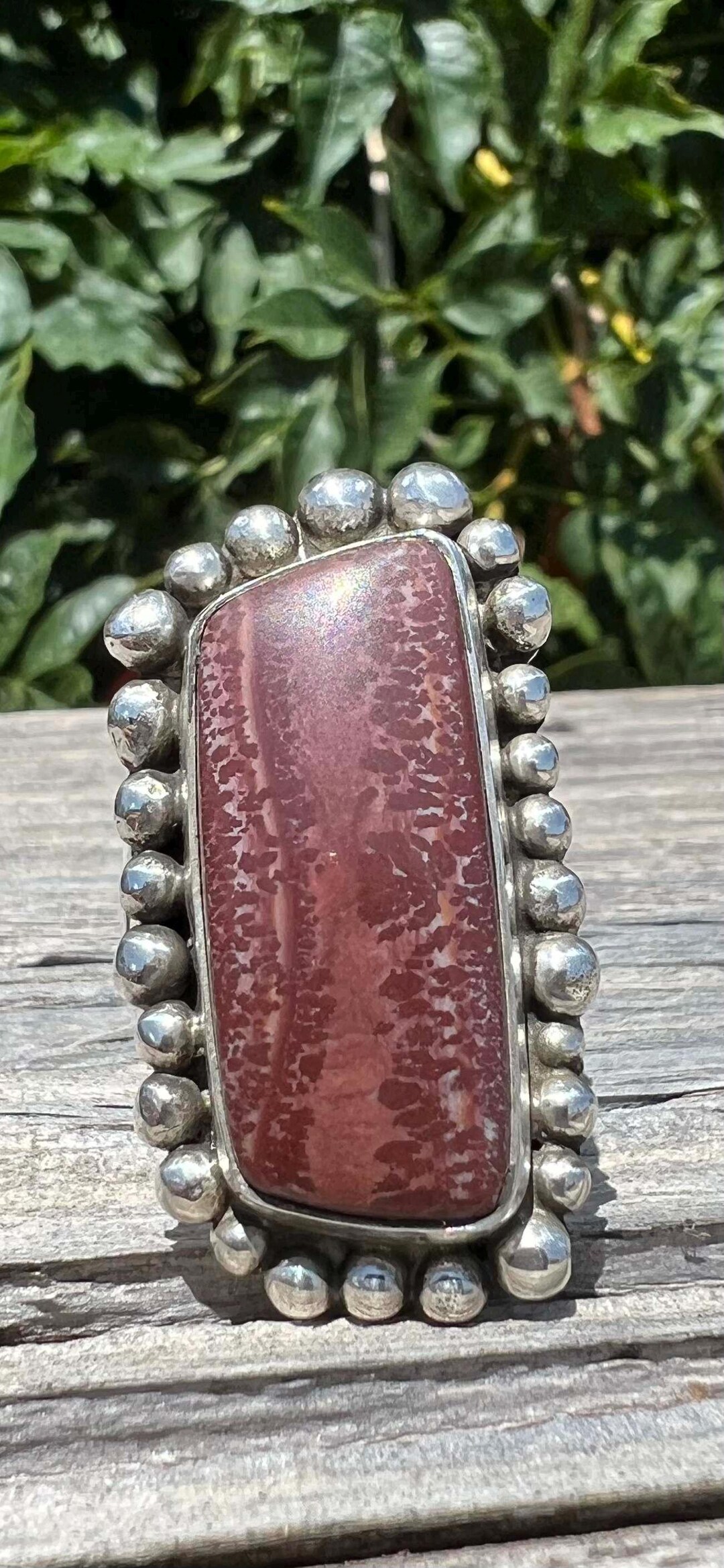 Mimbres Apache Rhyolite Ring Size 8 .925 Sterling Silver - Etsy