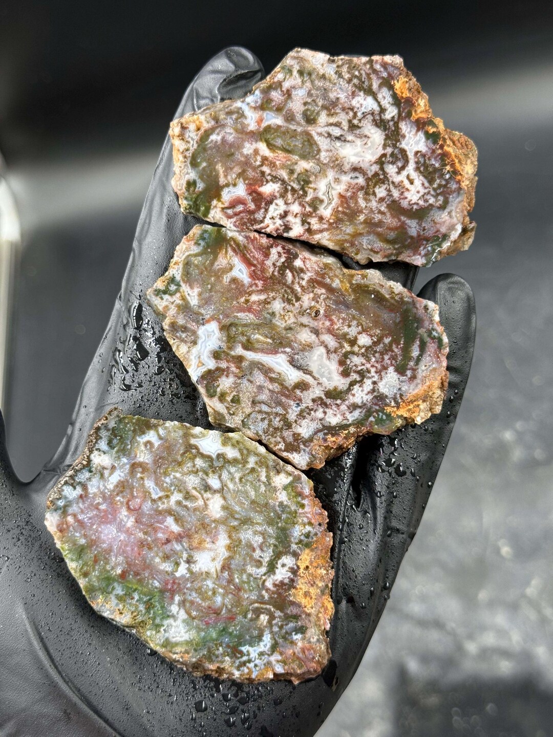 Brenda Agate Trio of Slabs - Etsy