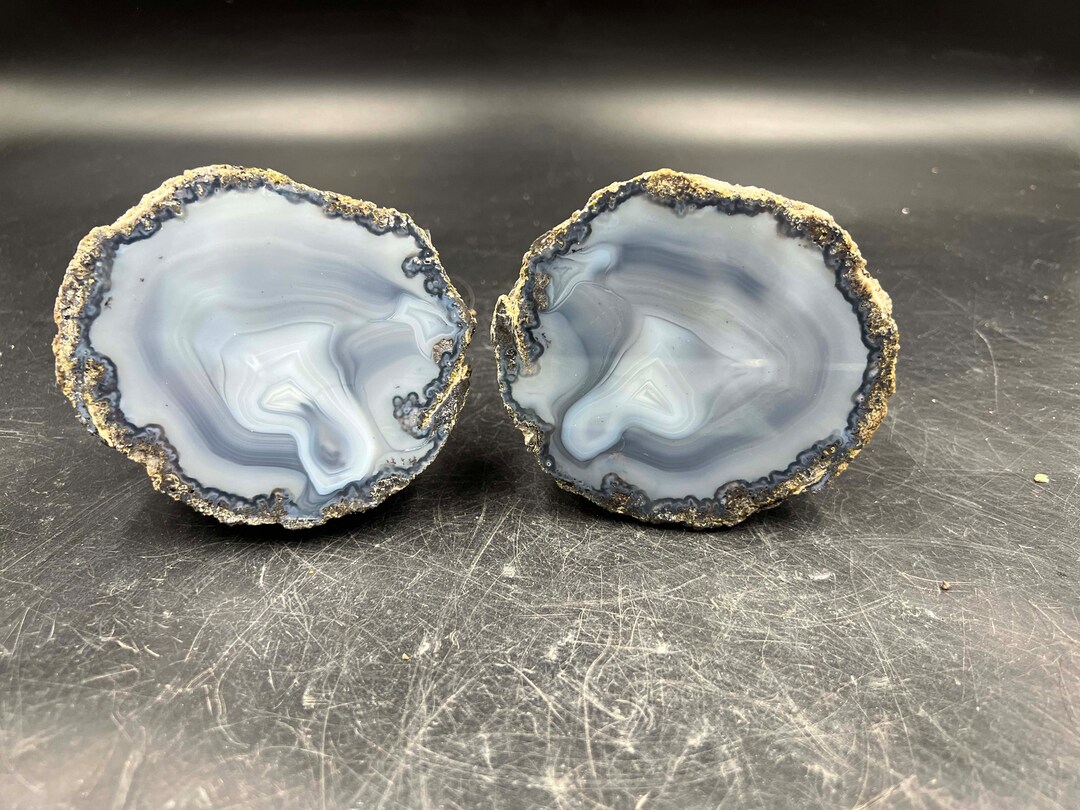 Coconut Agate Geode Split and Polished - Etsy