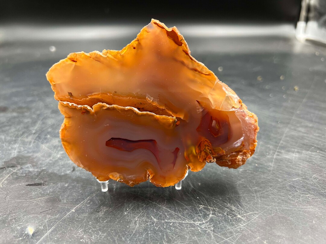 Apache Agate Polished End Cut - Etsy