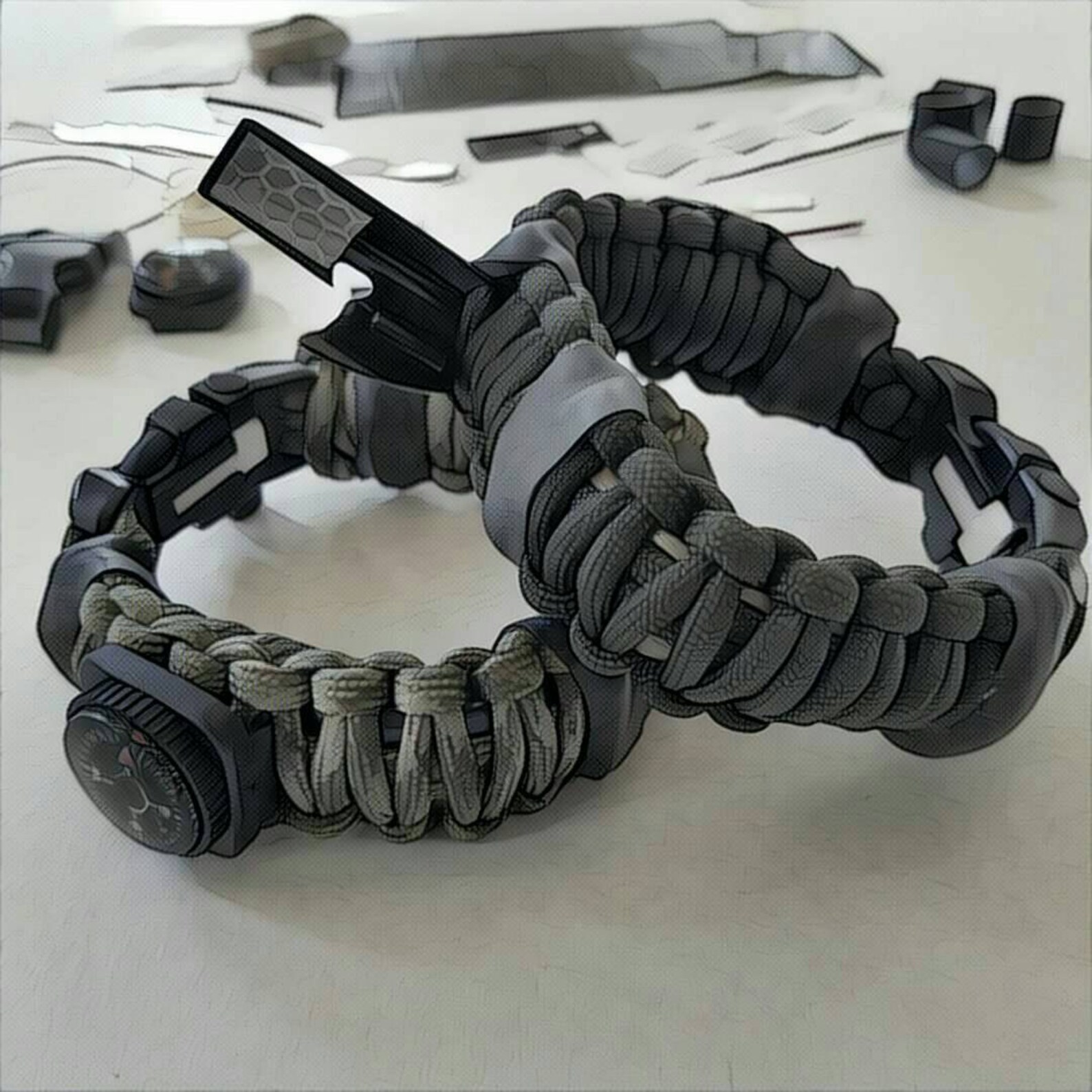 The Bug Out Bracelet Paracord Bracelet Survive Offgrid With - Etsy