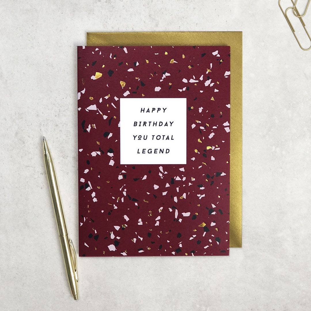 Happy Birthday You Total Legend - Birthday Card - Etsy