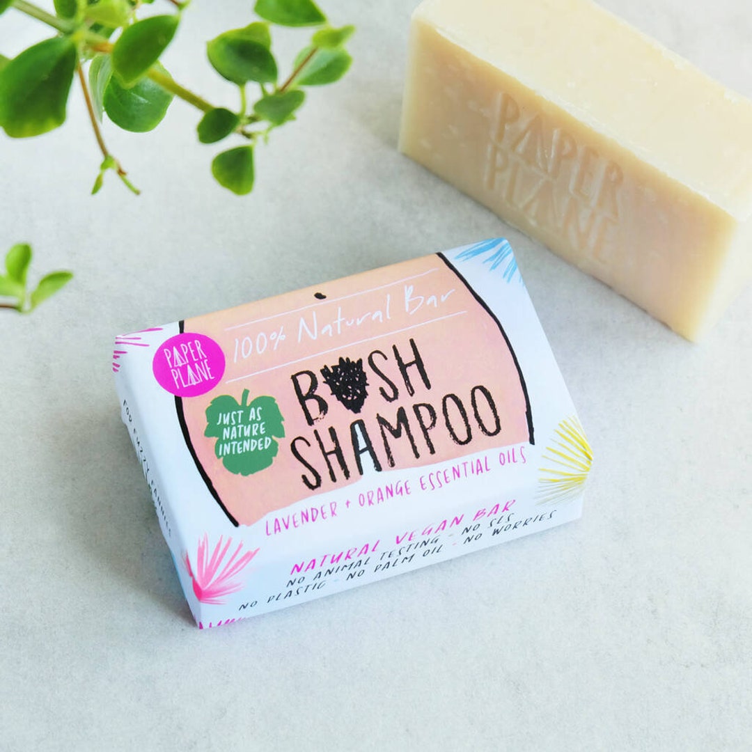 100% Natural Vegan Bush Shampoo Soap Bar Plastic-free - Etsy
