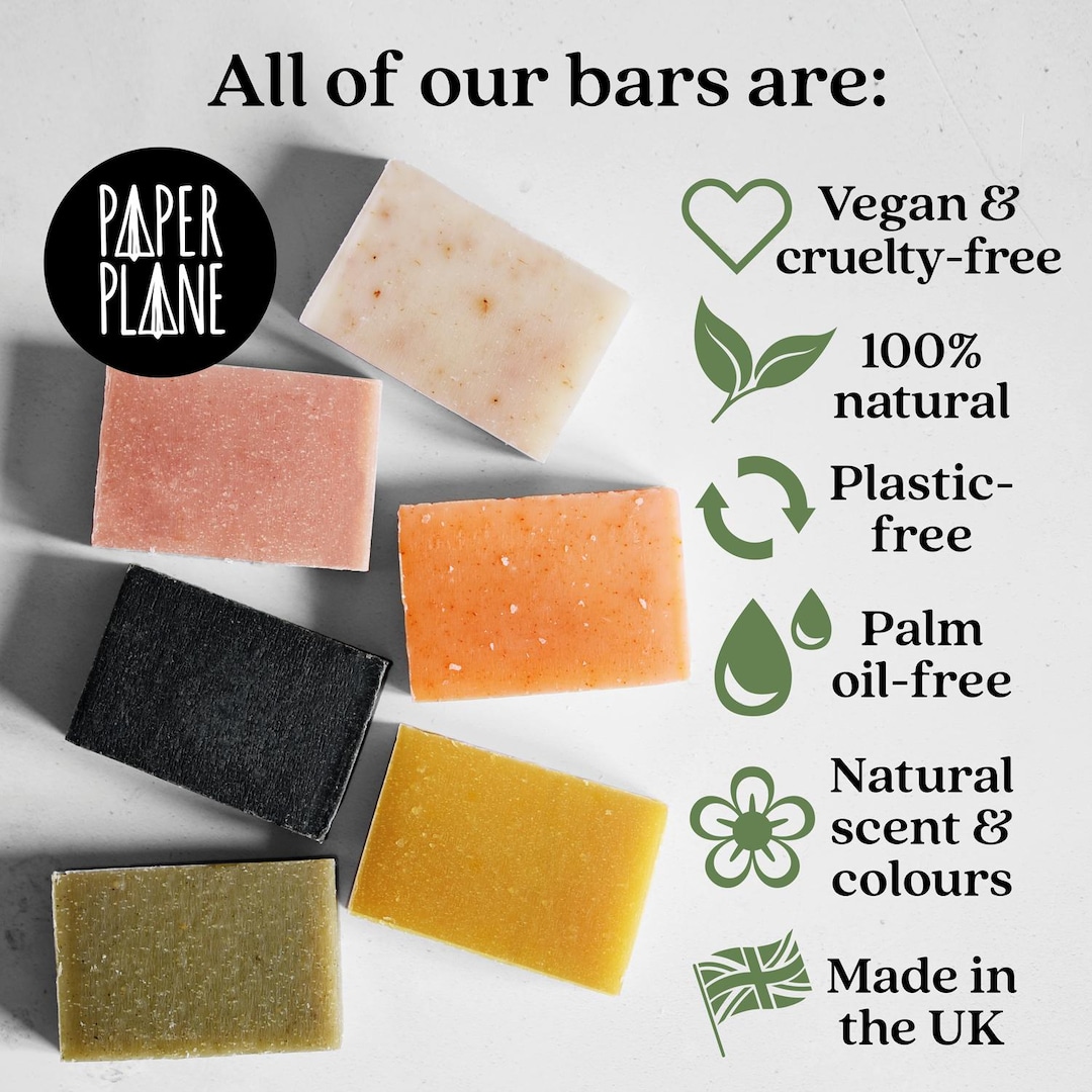 Handmade Artisan Natural Plant-based Soap Bars - Cold Pressed and ...