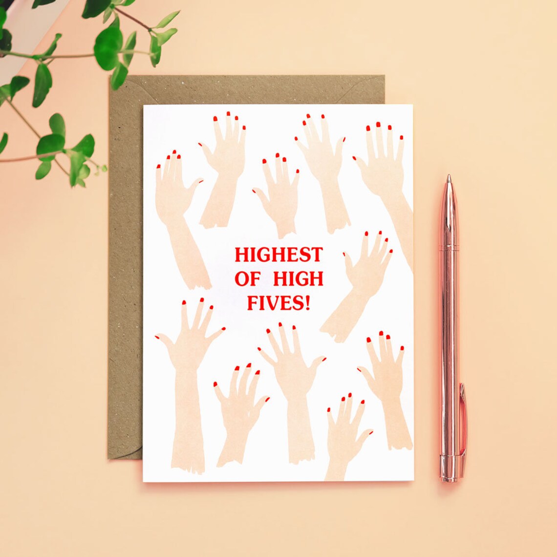 Highest of High Fives - Congratulations Card - Etsy