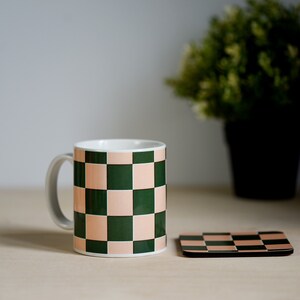 Checkerboard Mugs - Etsy