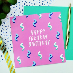Happy Freakin' Birthday Card - Etsy UK