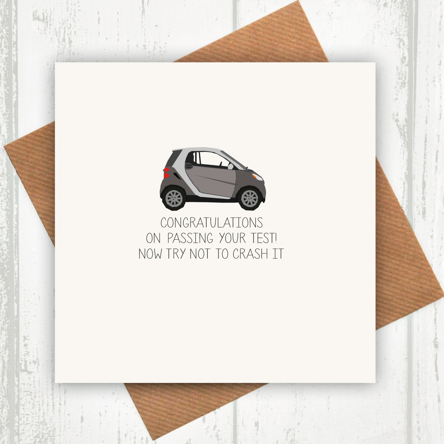 Paper & Party Supplies Congratulations Cards Driving Test Card Greeting ...