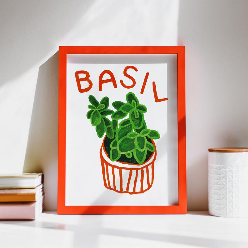 Mini Basil Art - Etsy UK