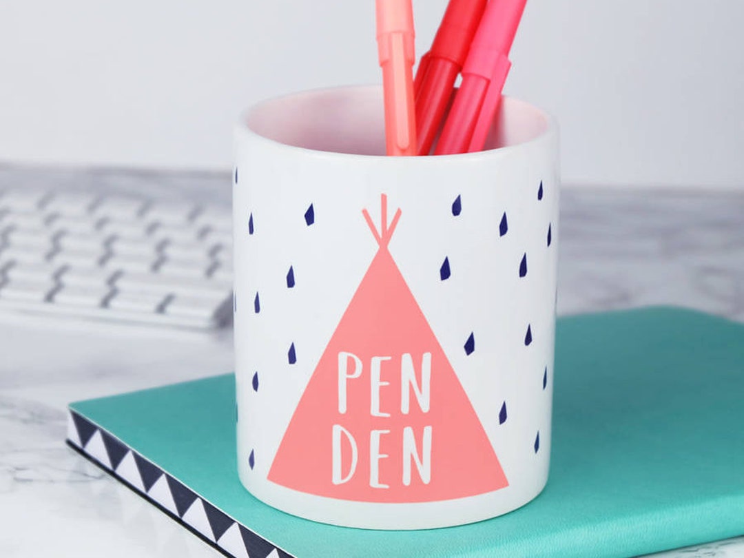 Pen Den Pen Pot Desk Tidy - Desk Organisation - Pen Storage - Teacher ...