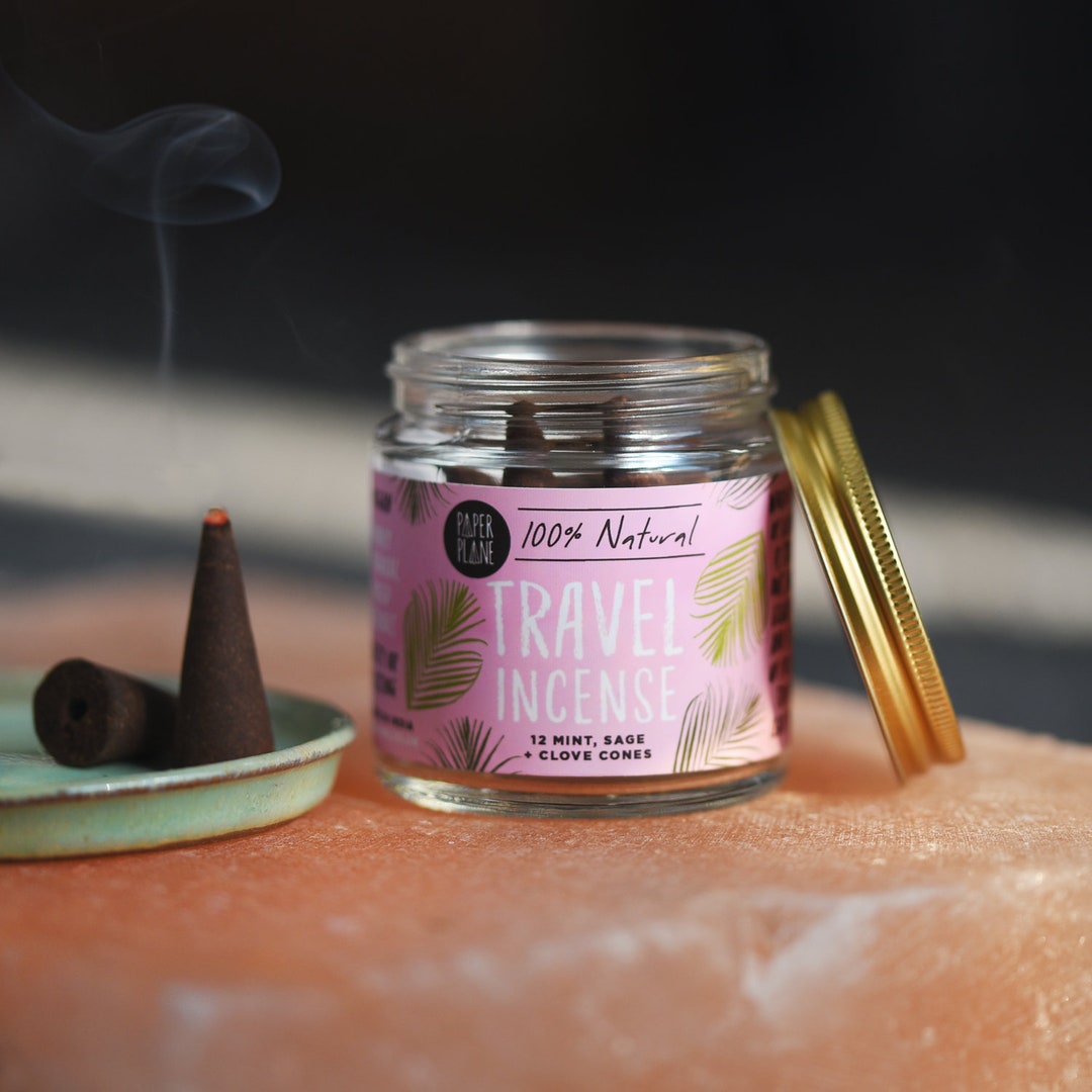 Travel Incense Jar of Incense Cones - Plant Based, Vegan - Etsy