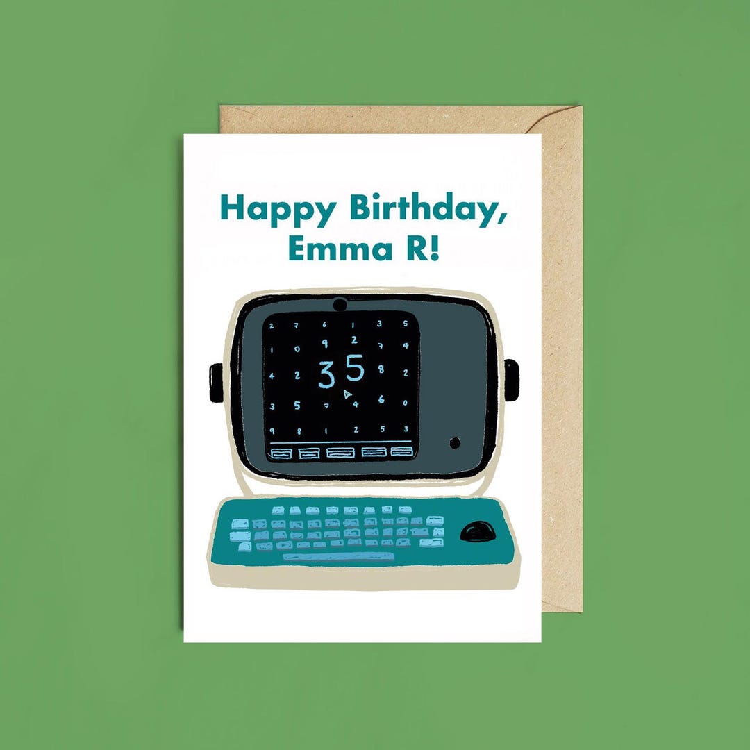 Personalised Severance MDR Birthday Card - Etsy