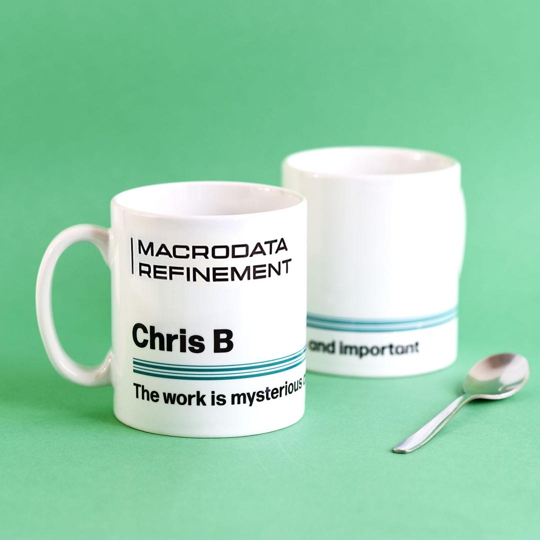 Personalised Severance Macrodata Refinement Mug - Add Your Name - Etsy