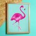 Flamingo Print - Etsy