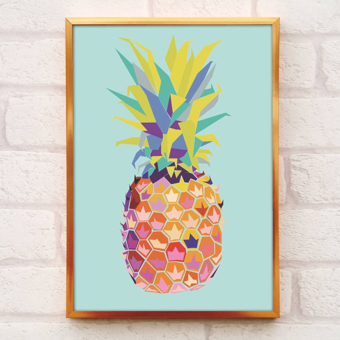 Pineapple Print - Etsy UK