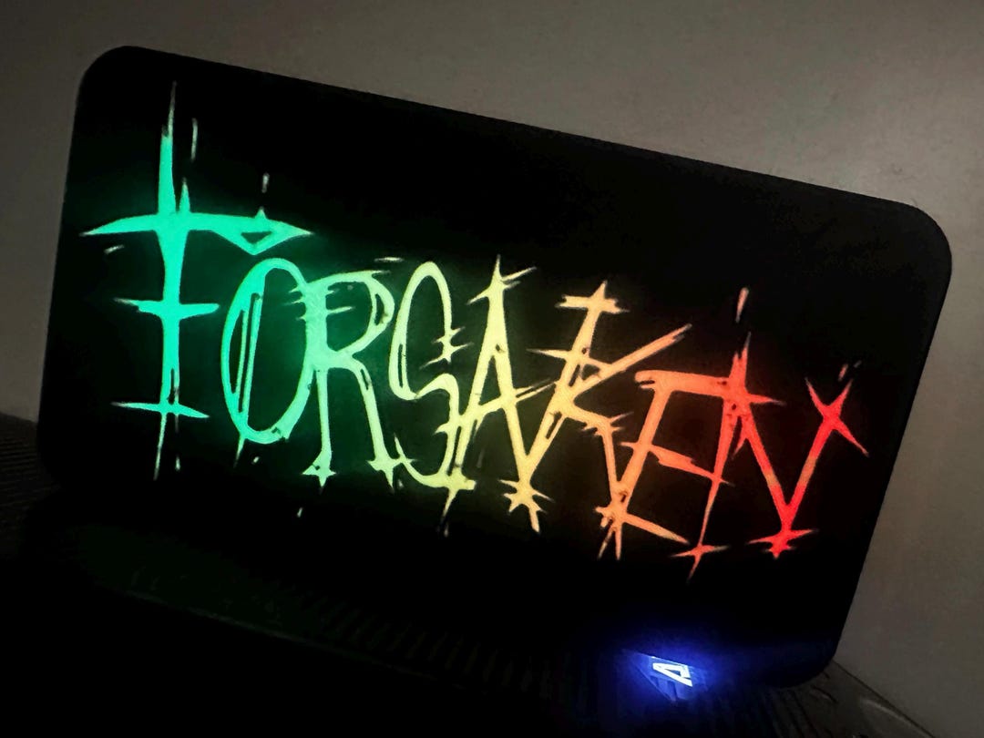 Customizable RGB Lightbox | 3D Printed Roblox, Forsaken & Other Gamer ...